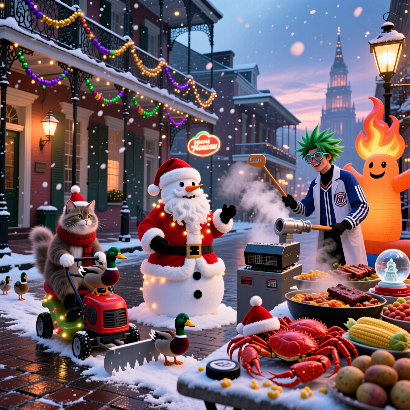 New Orleans Christmas Cards Ideas - Silly Robot Cards