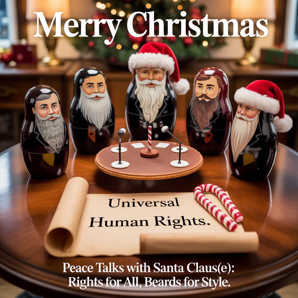 Human Rights Christmas Cards Ideas - Silly Robot Cards