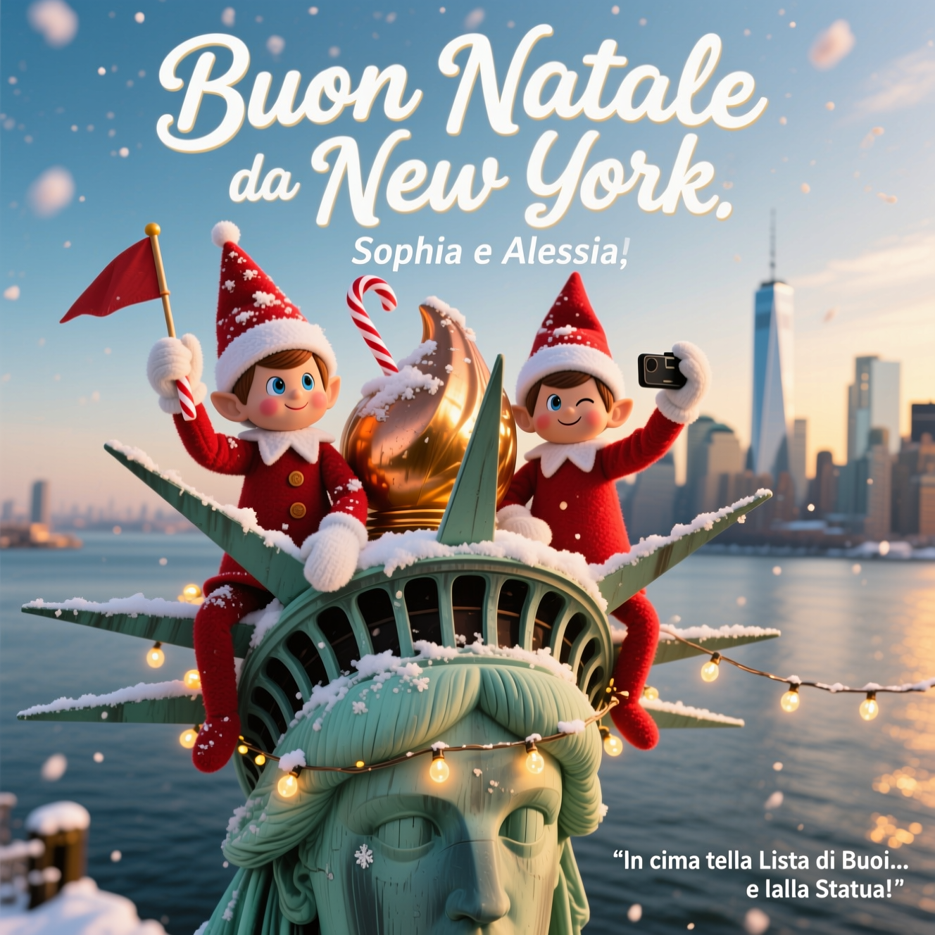 Statue of Liberty Christmas Cards Ideas - Silly Robot Cards