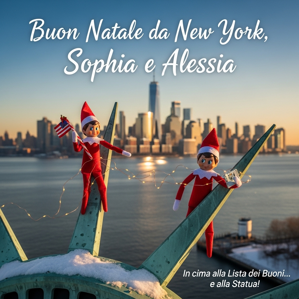 Statue of Liberty Christmas Cards Ideas - Silly Robot Cards